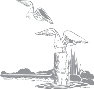 Seagull on Post - Pre-cut Patterns