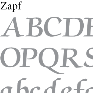Zapf Font for Stencils - Pre-cut Patterns